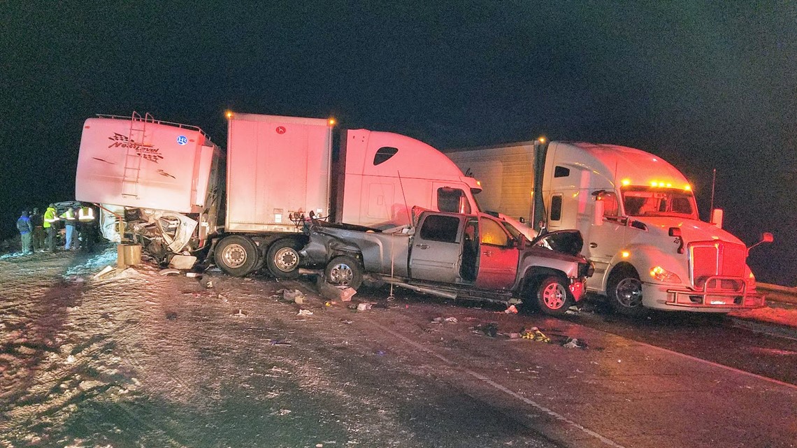 Woman dies from injuries suffered in large weekend crash on I-84 | kgw.com
