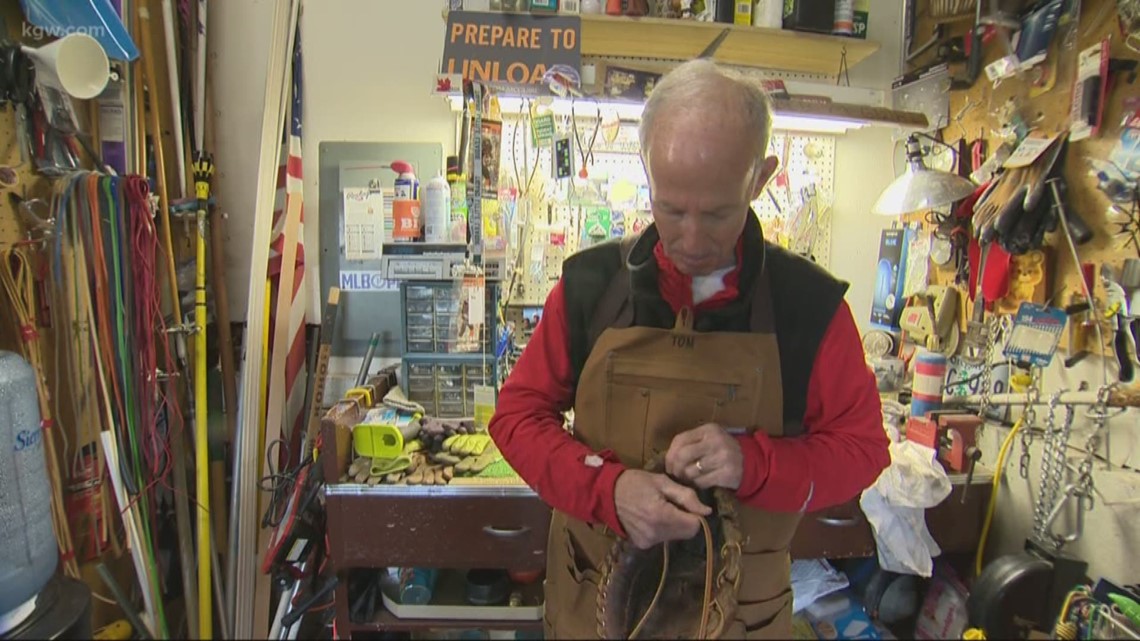 Tigard man breathes new love into baseball gloves | kgw.com