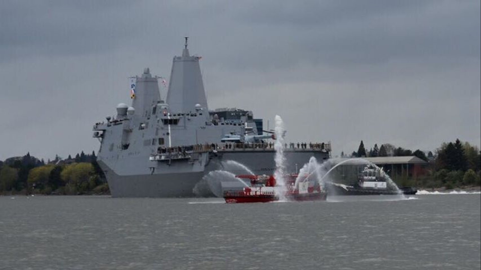New Navy ship USS Portland commissioned | kgw.com