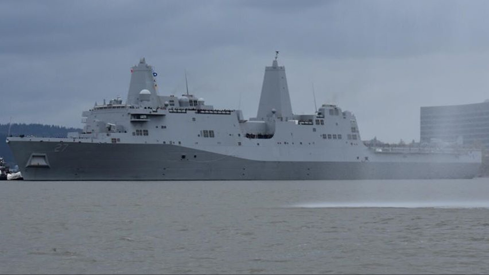 New Navy ship USS Portland commissioned | kgw.com