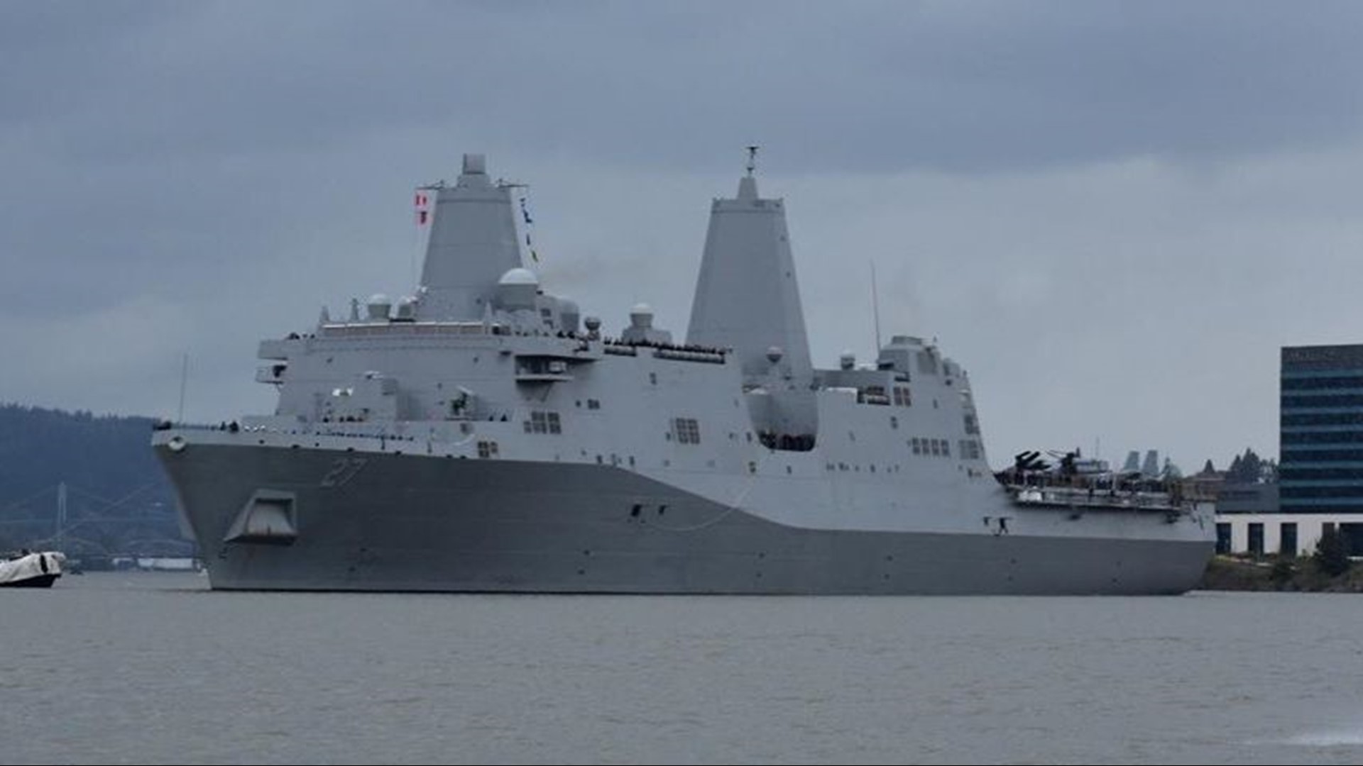 New Navy ship USS Portland commissioned | kgw.com