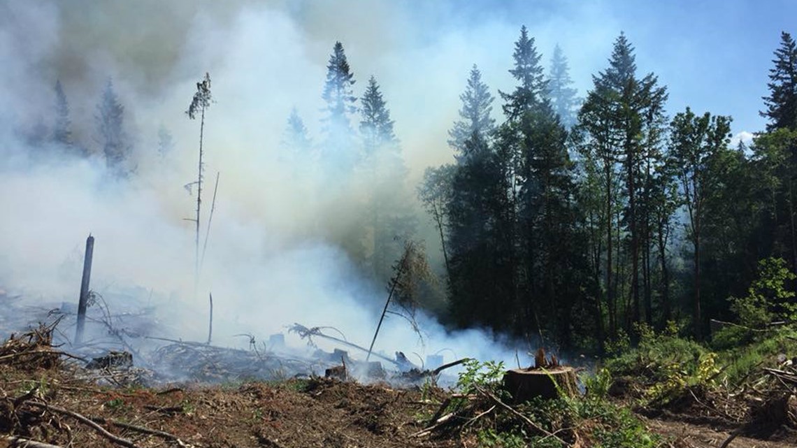Crews contain brush fire that threatened homes near St. Helens | kgw.com