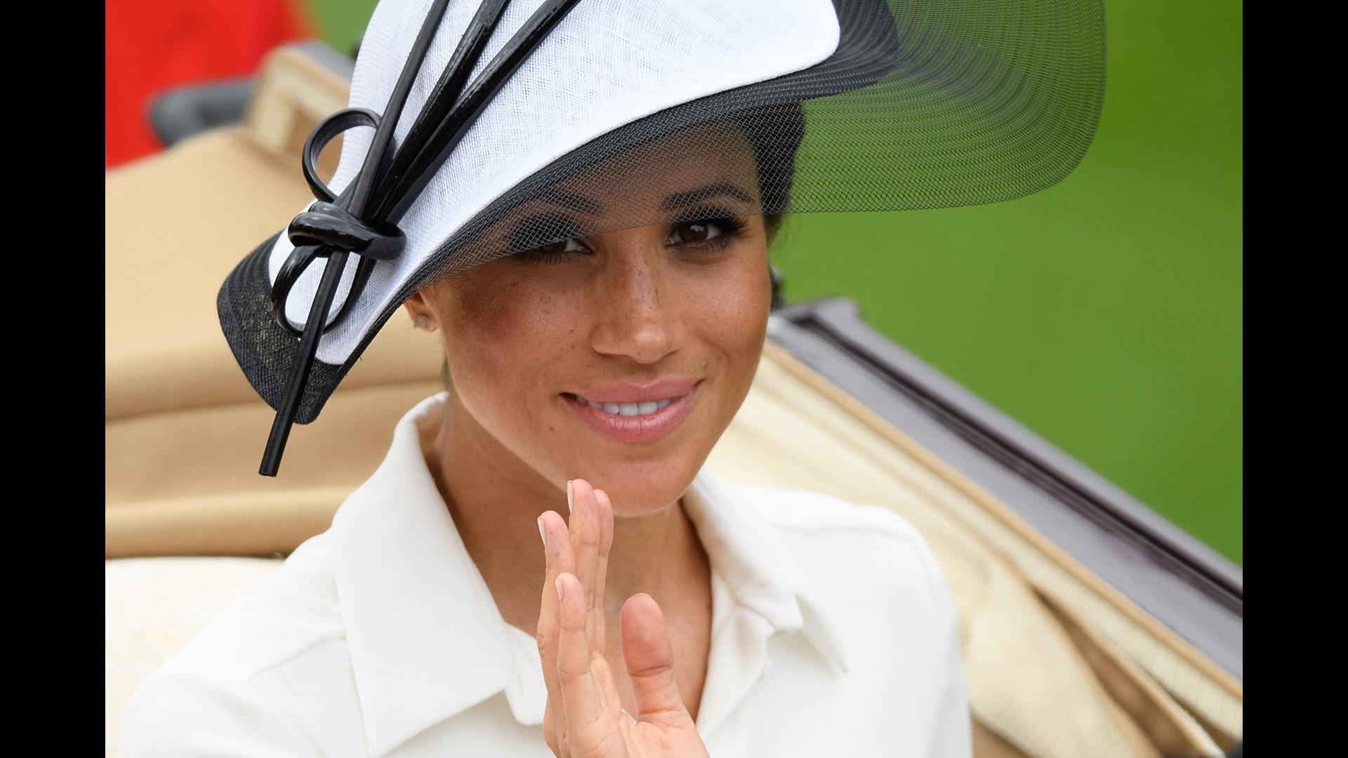 Duchess Meghan makes Royal Ascot debut in dress from go-to label ...