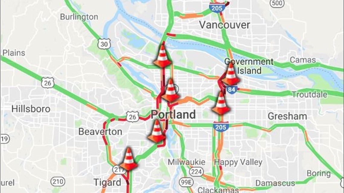 Portland summer transportation nightmare: What’s closed and when | kgw.com