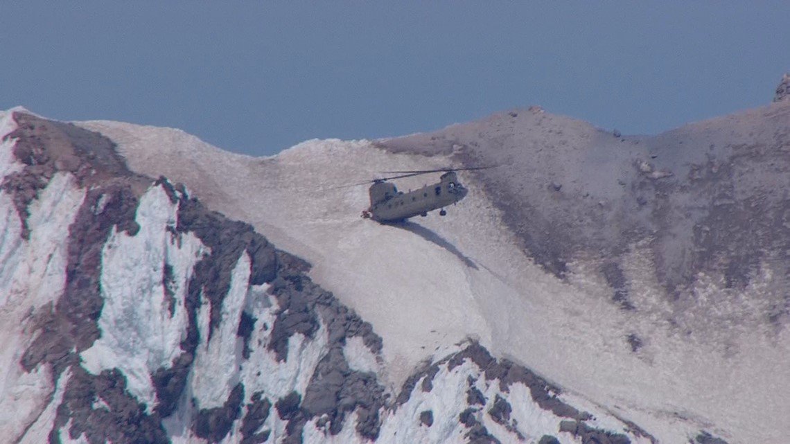 Photos: Mount Hood Chinook helicopter climber rescue | kgw.com