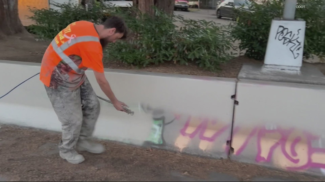ODOT budget cuts force reduction in graffiti removal | kgw.com
