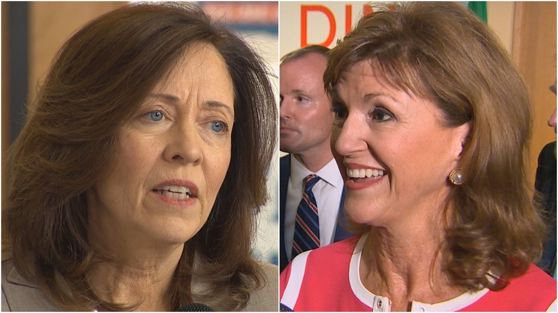 WATCH: Sen. Maria Cantwell, Susan Hutchison spar in Senate debate | kgw.com