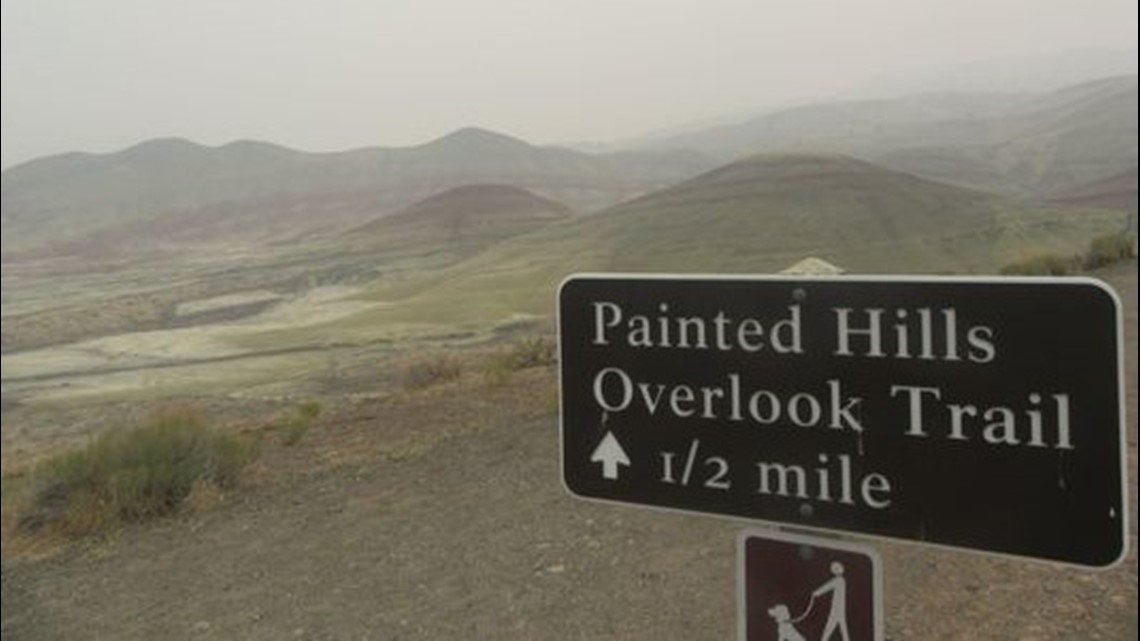 Wildfire threatens Oregon’s iconic Painted Hills and John Day Fossil ...