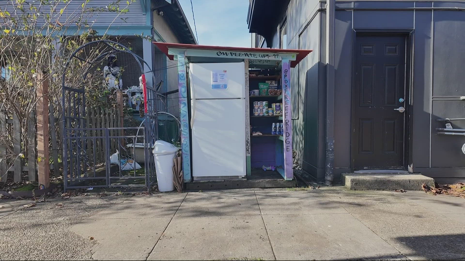 Southeast Portland neighbors save broken community free fridge | kgw.com