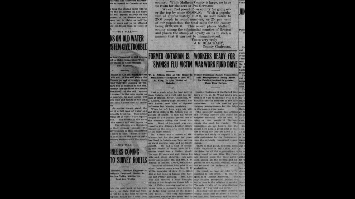 Photos from 1918's Spanish Flu and WWI | kgw.com