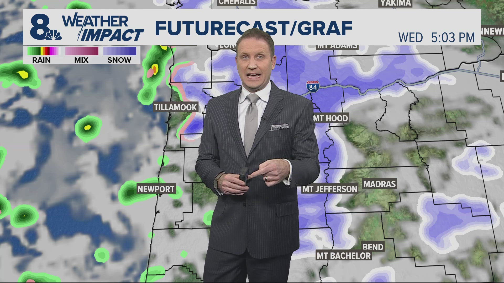 First snow in Portland Sunday didn’t stick, heavy snow continues in ...