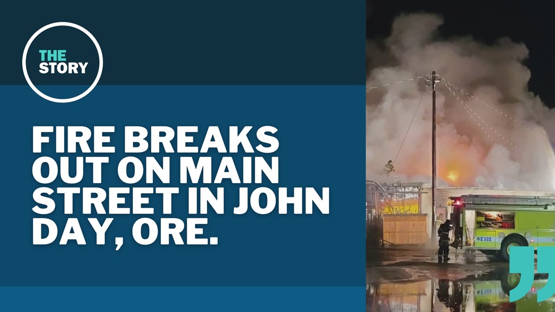 Fire in downtown John Day threatens brewery visited by The Story | kgw.com