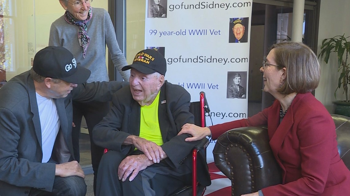 Veteran on tour to meet all 50 governors meets with Gov. Brown | kgw.com