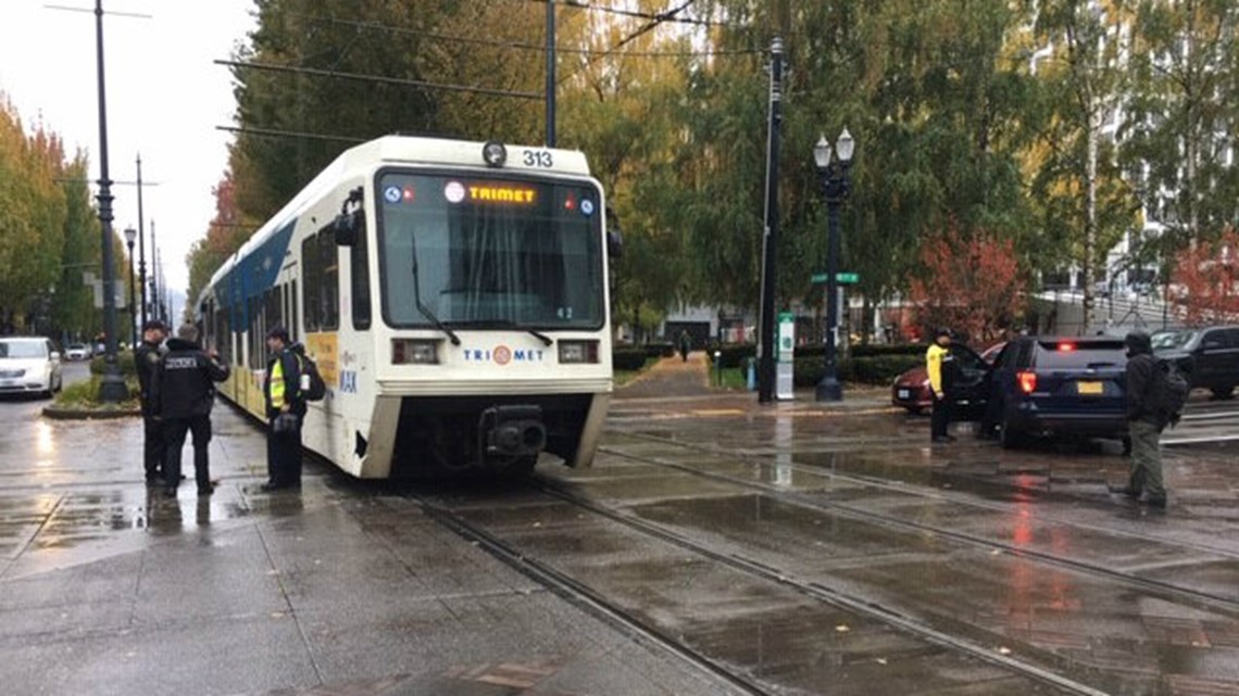 Driver crashes into MAX train, leaves scene in pickup truck, police say ...