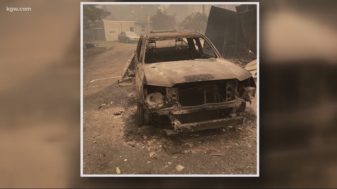 Neighbors unsure if homes still stand near the Echo Mountain Fire | kgw.com