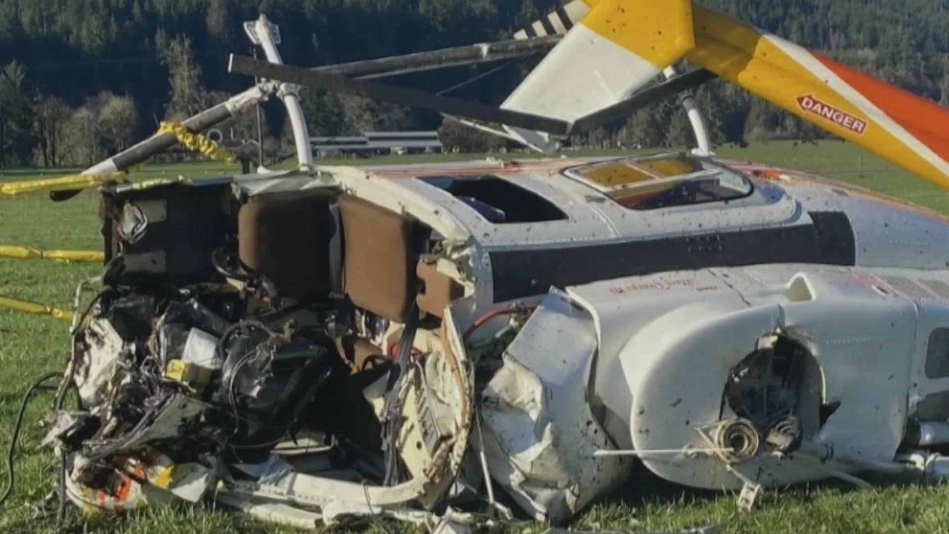 Helicopter registered to Weyerhaeuser crashes in Lincoln County; pilot ...