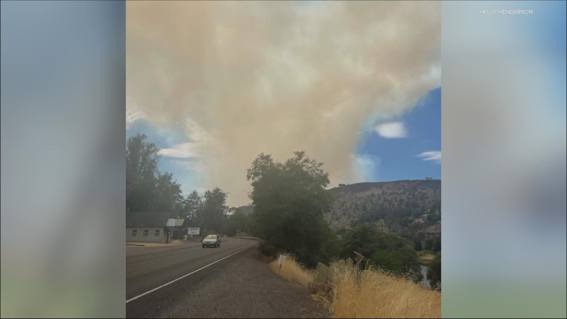 New wildfire springs up near Maupin in Wasco County | kgw.com