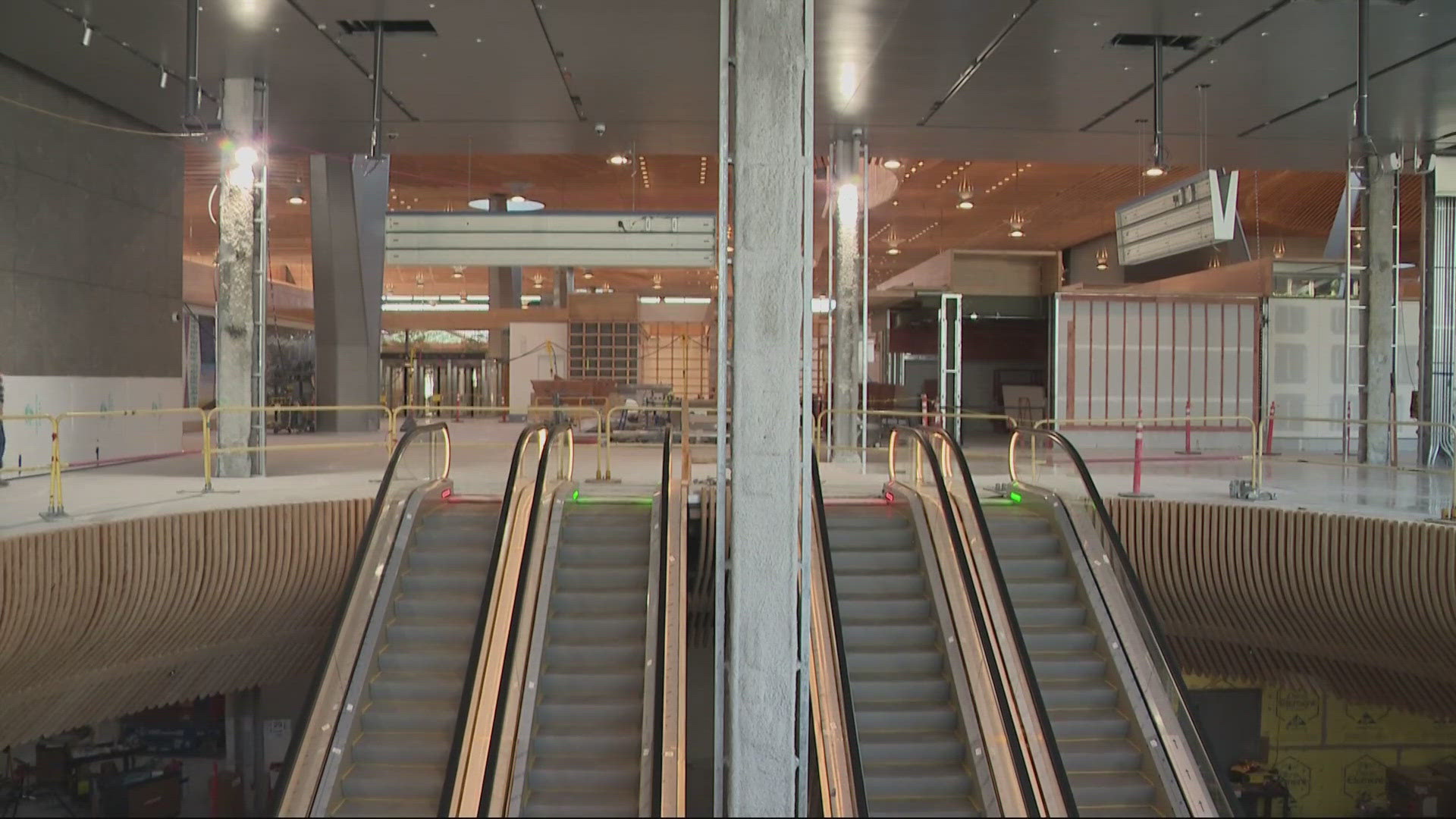 Take a sneak peek inside PDX as the main terminal's final phase nears ...
