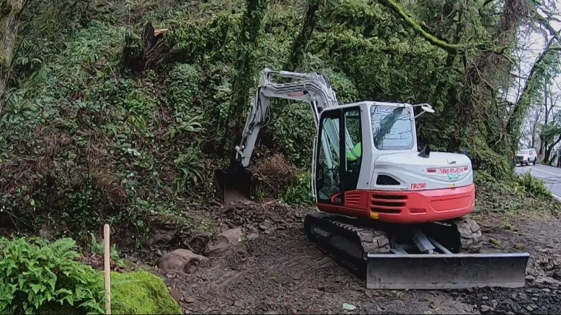 Prolonged rain causes landslide concerns along Northwest Portland roads ...