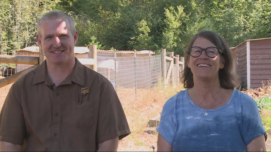 UPS driver Steve Atkinson saved Bailey Court after a fall | kgw.com