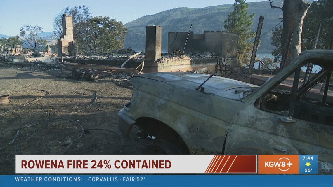 Rowena Fire burns more than 3,600 acres, 24% contained | kgw.com
