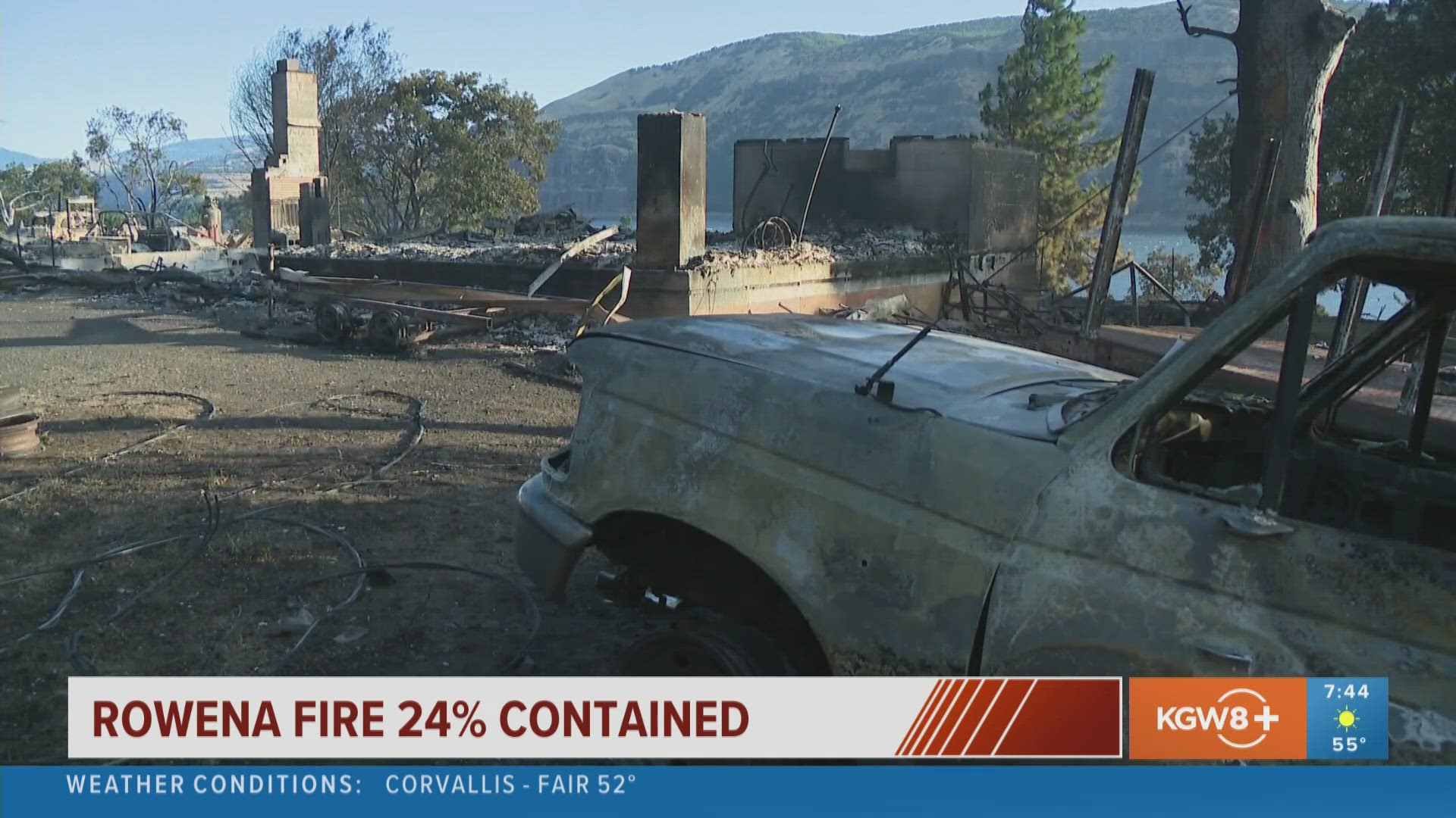 Rowena Fire burns more than 3,600 acres, 24% contained | kgw.com