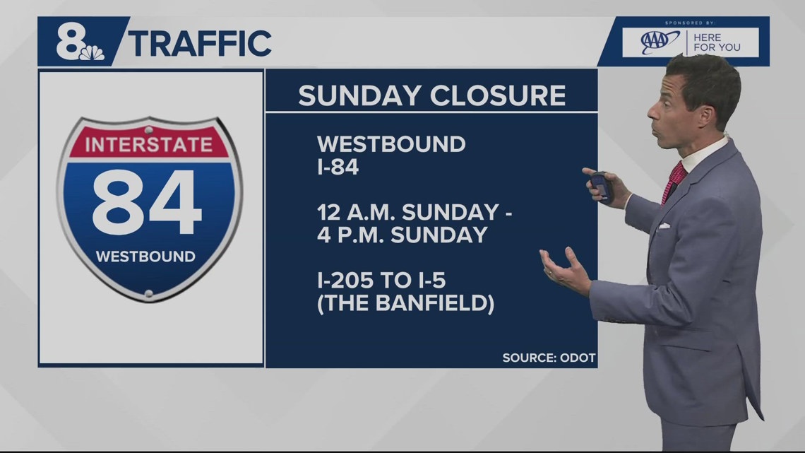Expect traffic jams, closures in Portland area this weekend | kgw.com