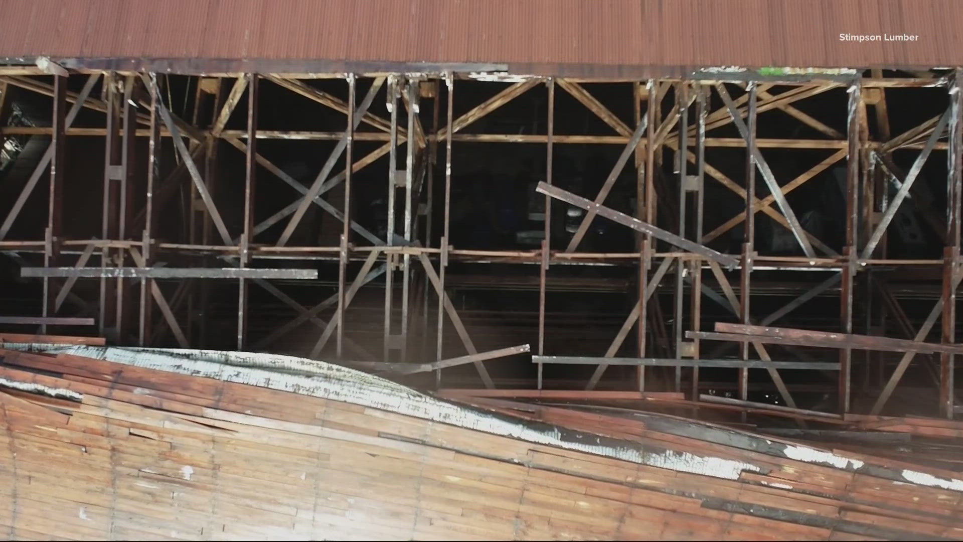 Historic WWII blimp hangar sustains major damage as high winds tear ...