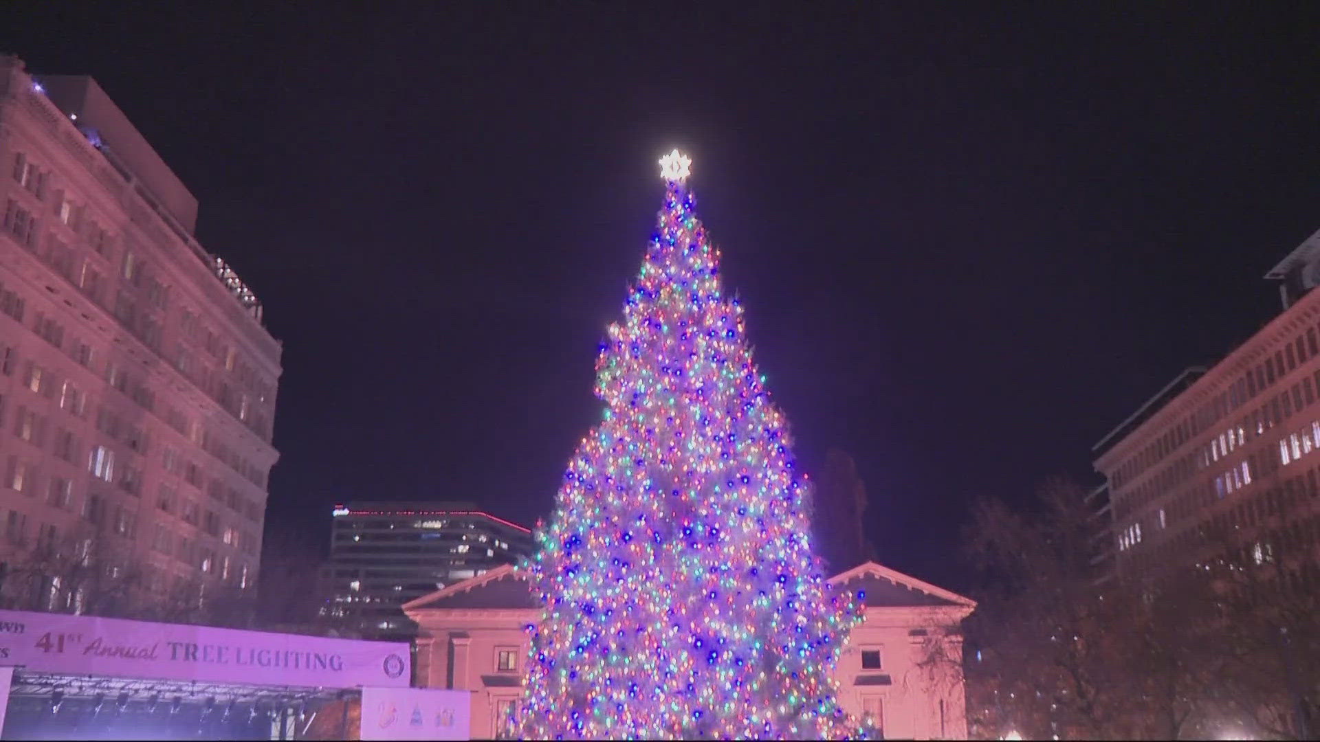 Portland holiday season officially begins with annual Tree Lighting ...