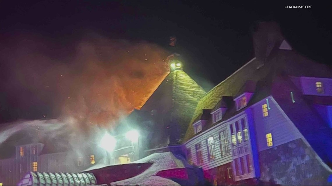 Fire fully contained at historic Timberline Lodge on Mount Hood | kgw.com