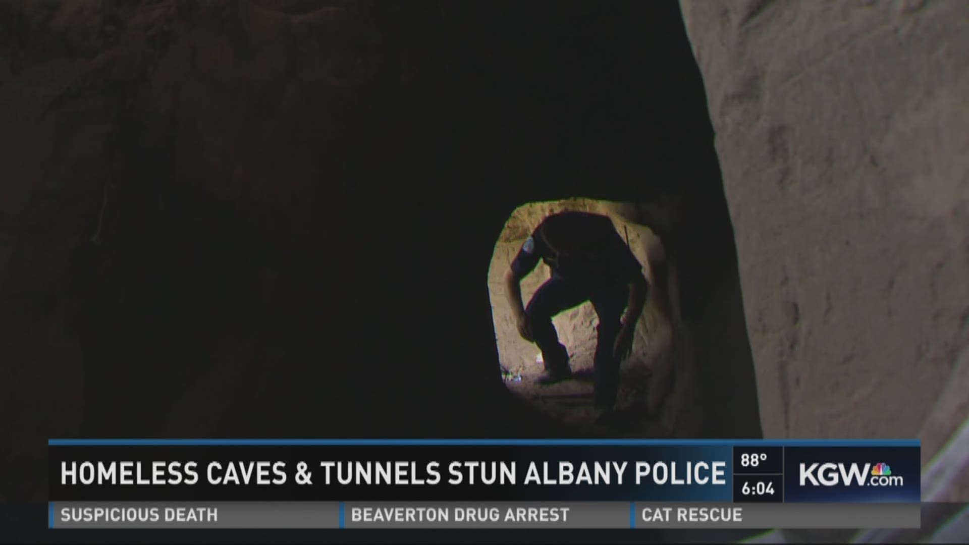 Network of homeless tunnels and caves discovered in Albany | kgw.com
