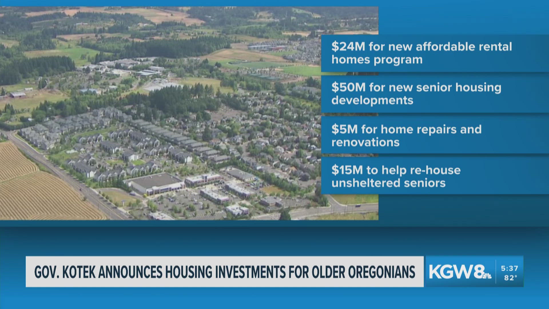 Gov. Tina Kotek announces $94M toward housing older Oregonians | kgw.com