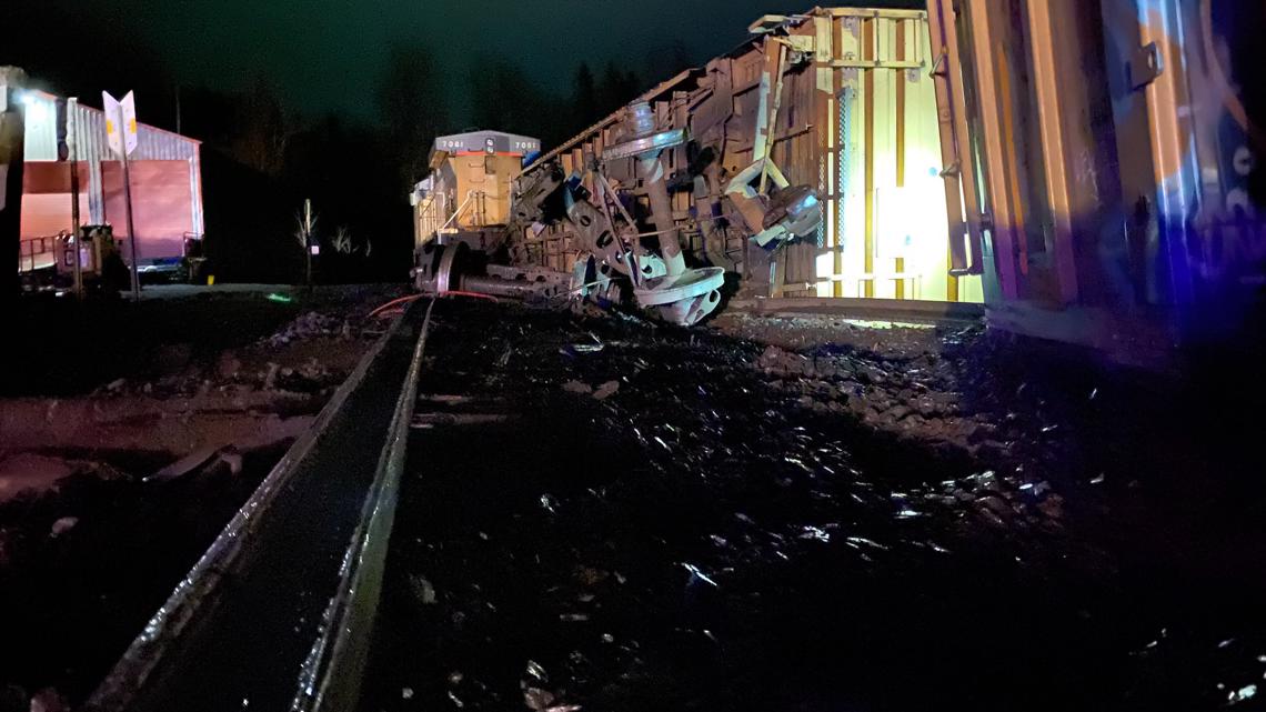 Union Pacific train derails between Canby and Oregon City | kgw.com
