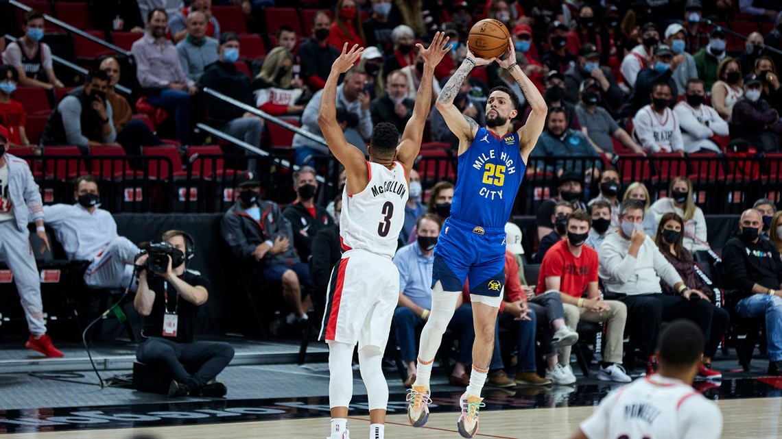 Denver beats Portland 120-115 in Game 3 of playoff series | kgw.com