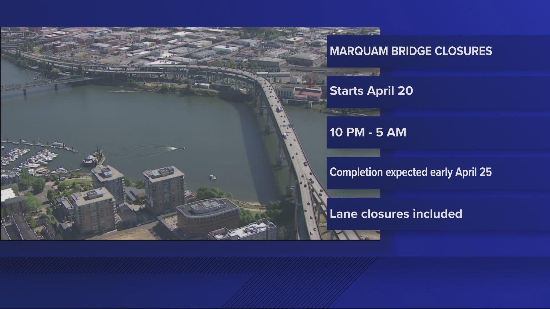 ODOT to close parts of I-5, I-84 near Marquam Bridge for inspections ...