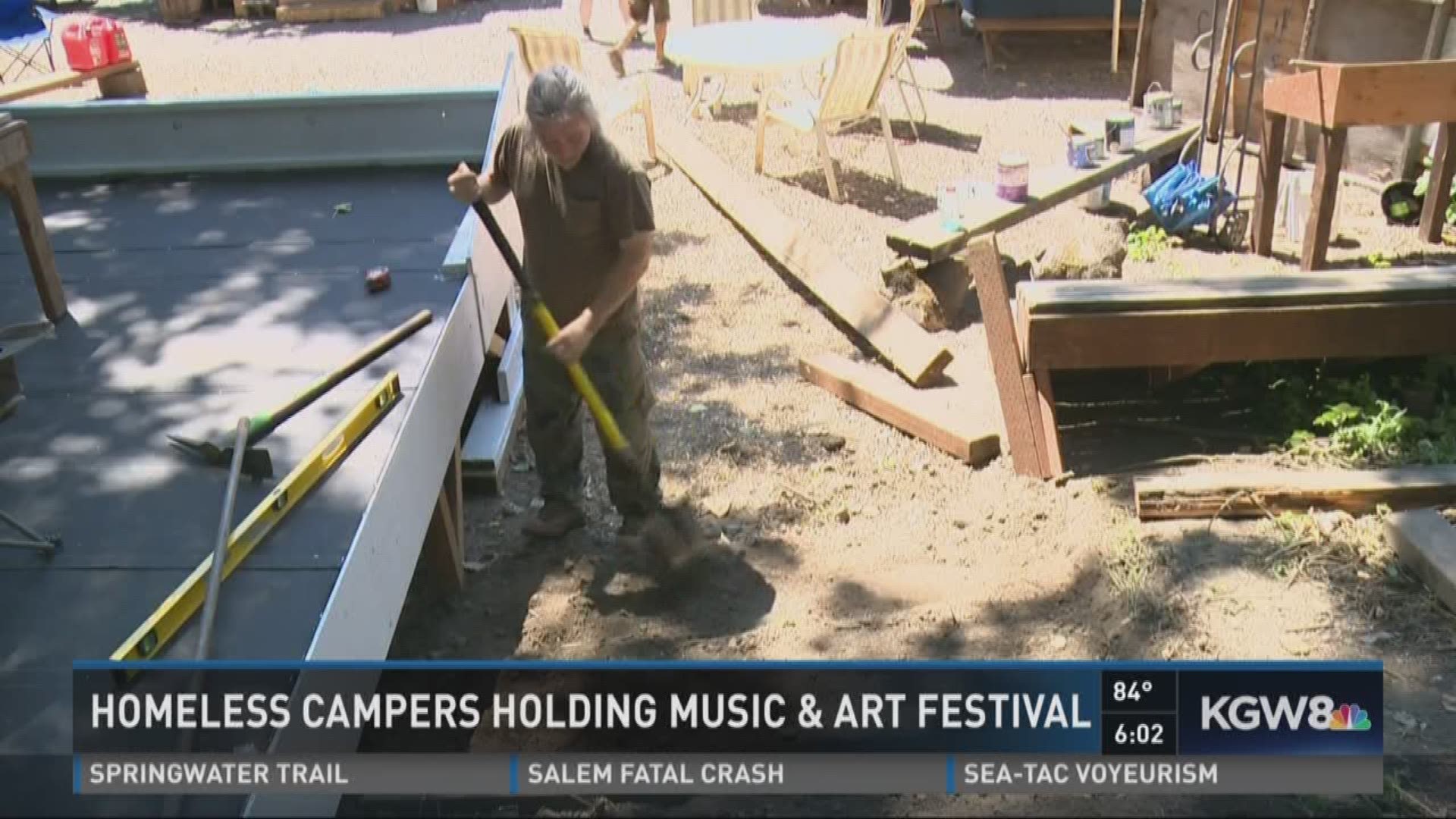 Portland homeless camp to host music festival this weekend | kgw.com