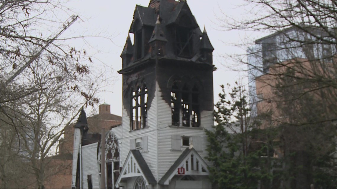 Arrest made in downtown Portland church building fire | kgw.com