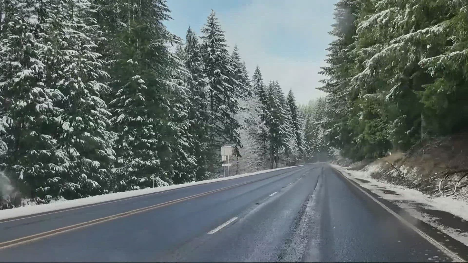 Higher elevations in Coast Range see slight snow accumulation; more ...