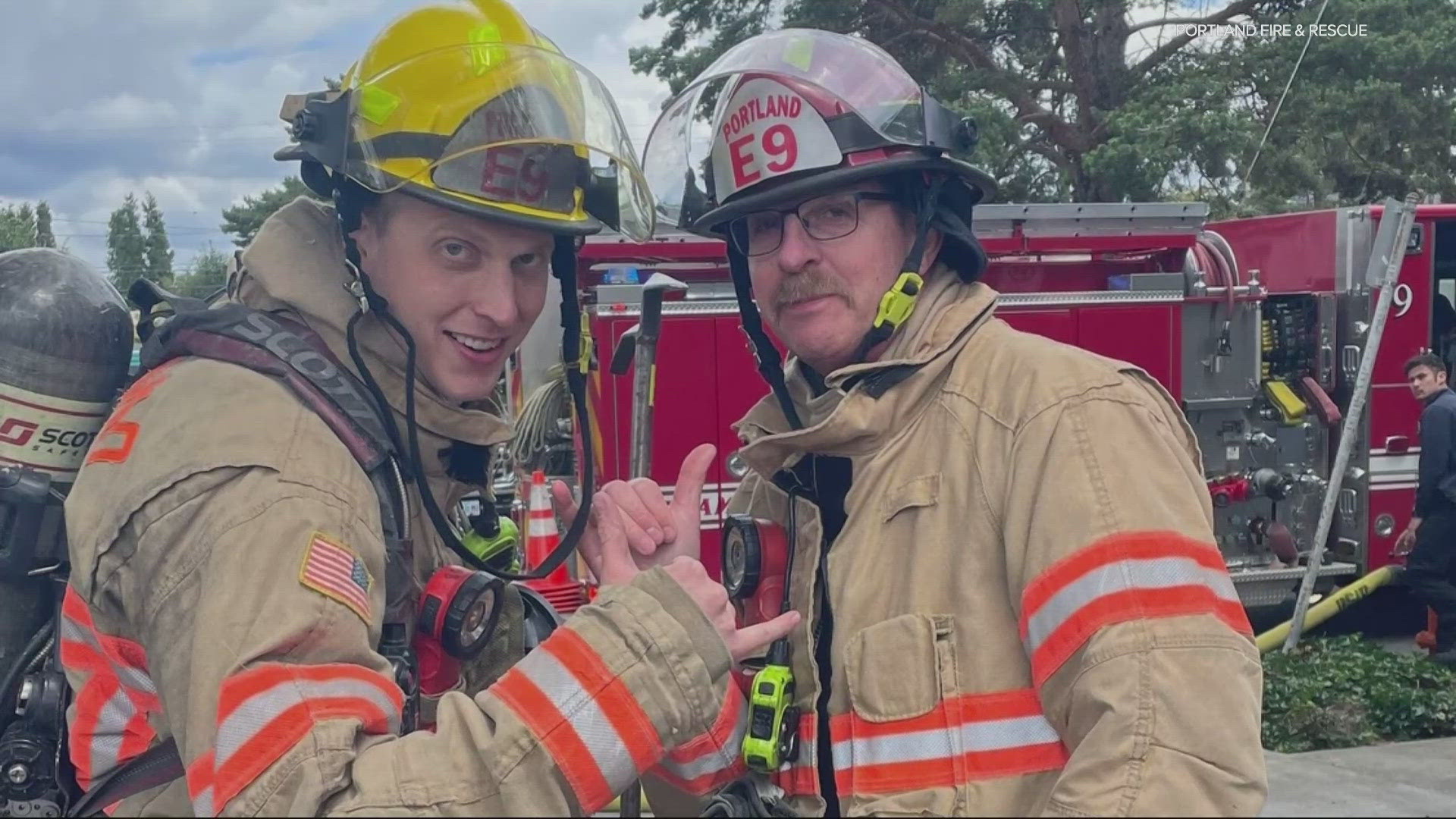 Oregon father and son firefighter duos recognized Sunday | kgw.com