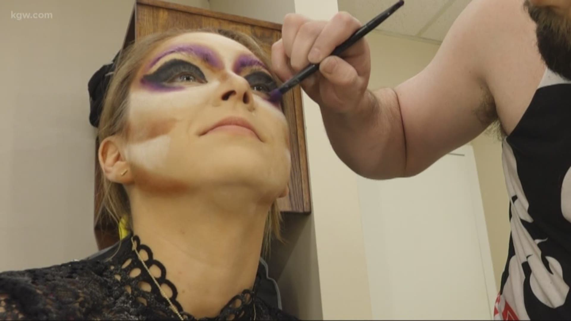 Cassidy's drag queen makeover by Diana Fire | kgw.com