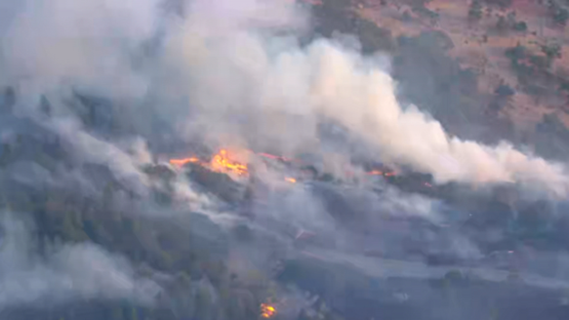 Wildfire spreads near Mosier in Oregon's Columbia River Gorge | kgw.com
