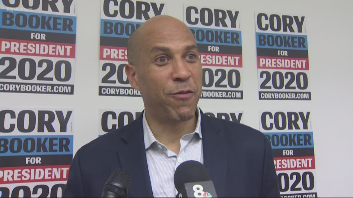 Cory Booker holds rally in Portland, oregon | kgw.com