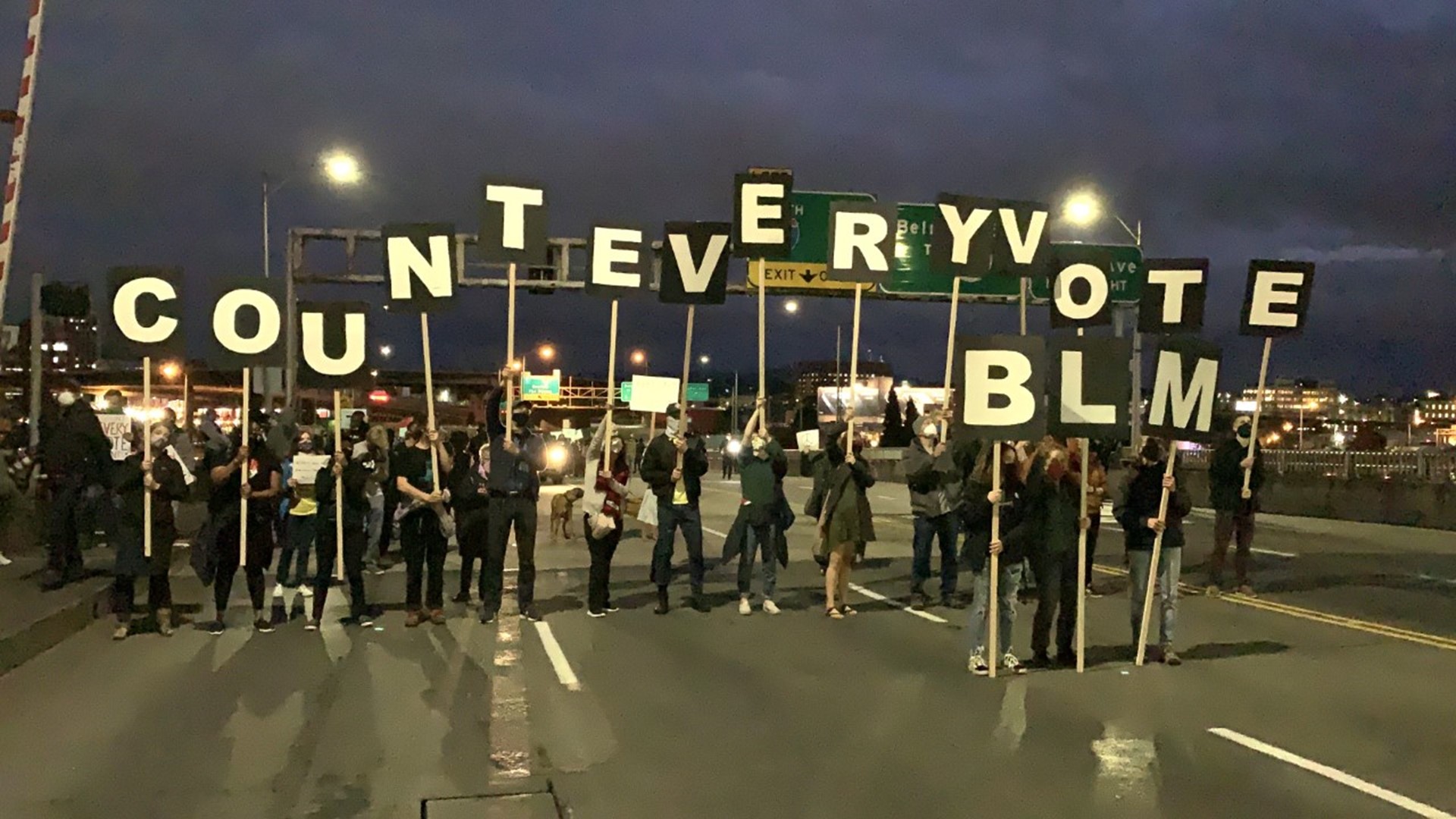 Group holds peaceful Portland rally, march on day after election | kgw.com