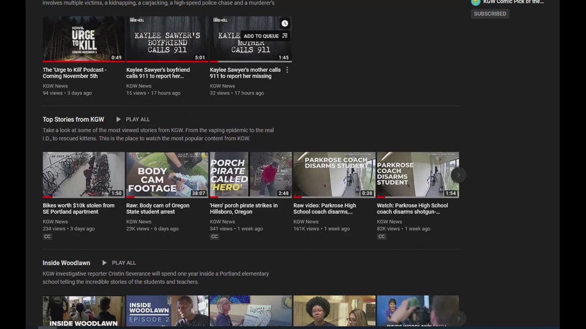 A peek at the KGW YouTube channel | kgw.com