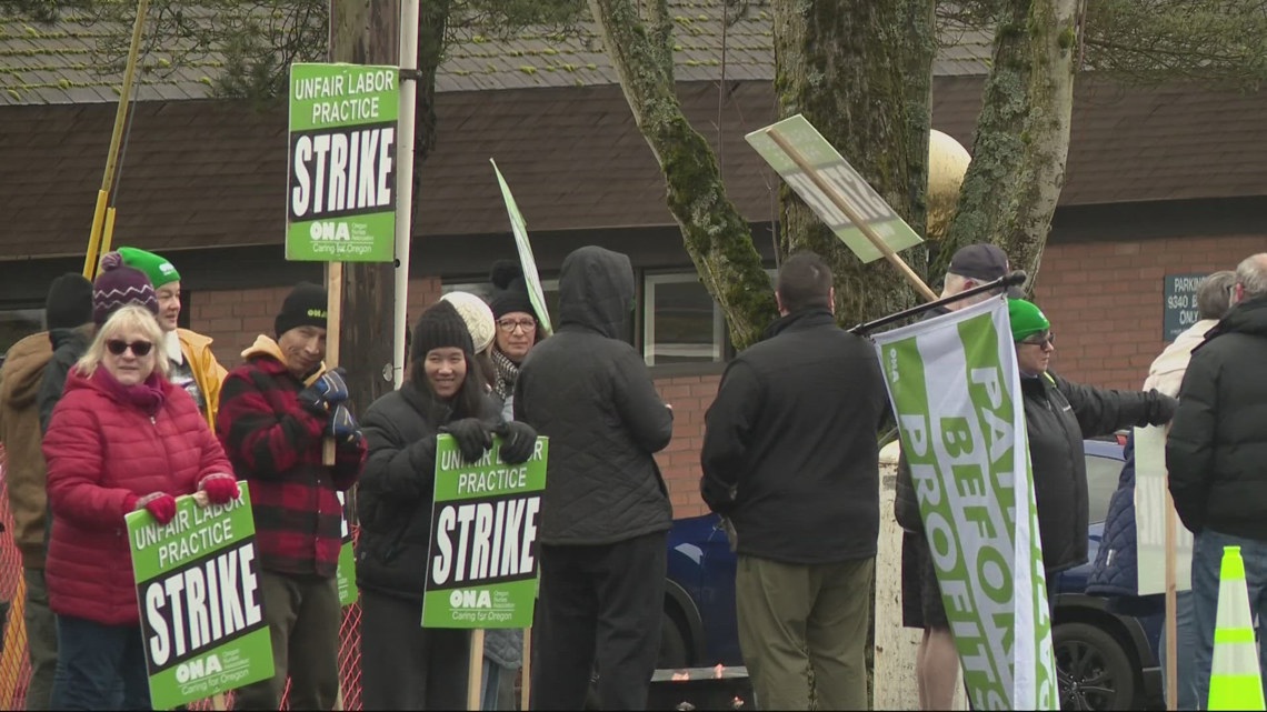 Nurses strike at eight Providence hospitals enters week five | kgw.com