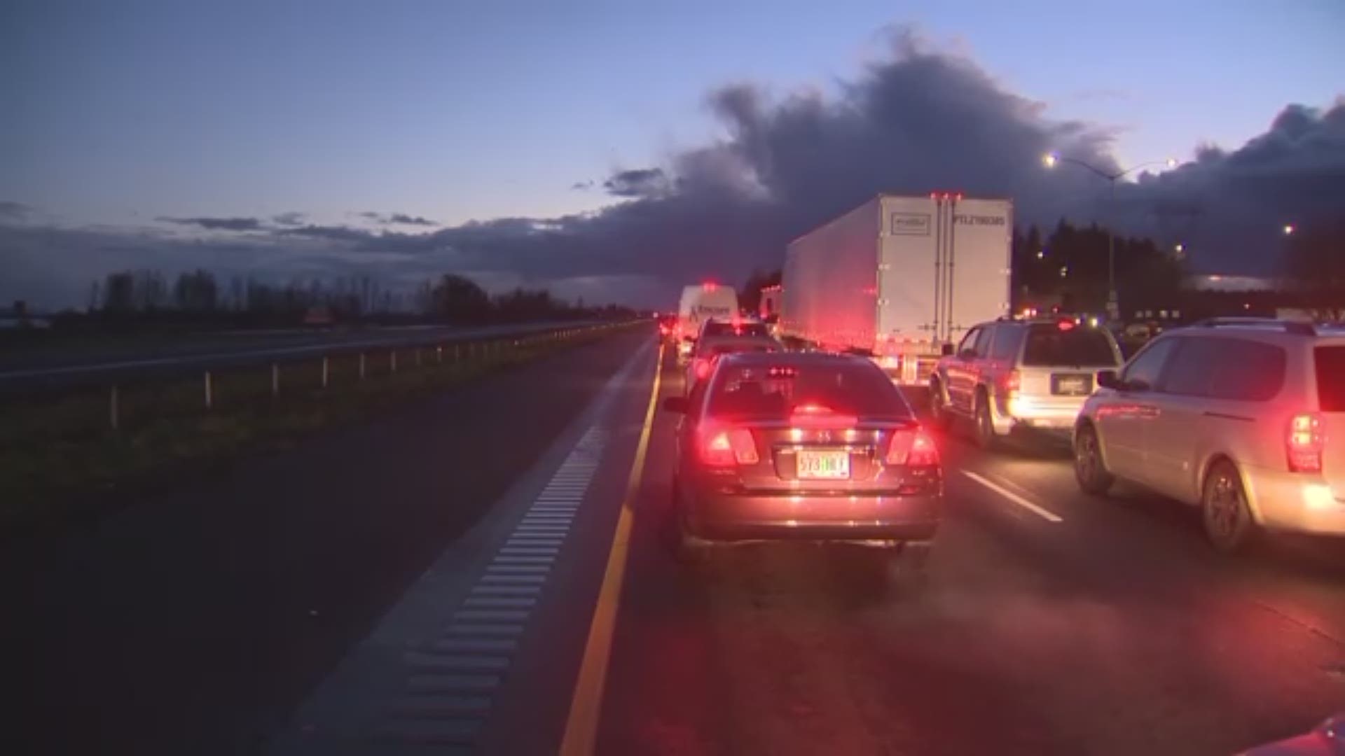 Traffic backup on I-5 | kgw.com