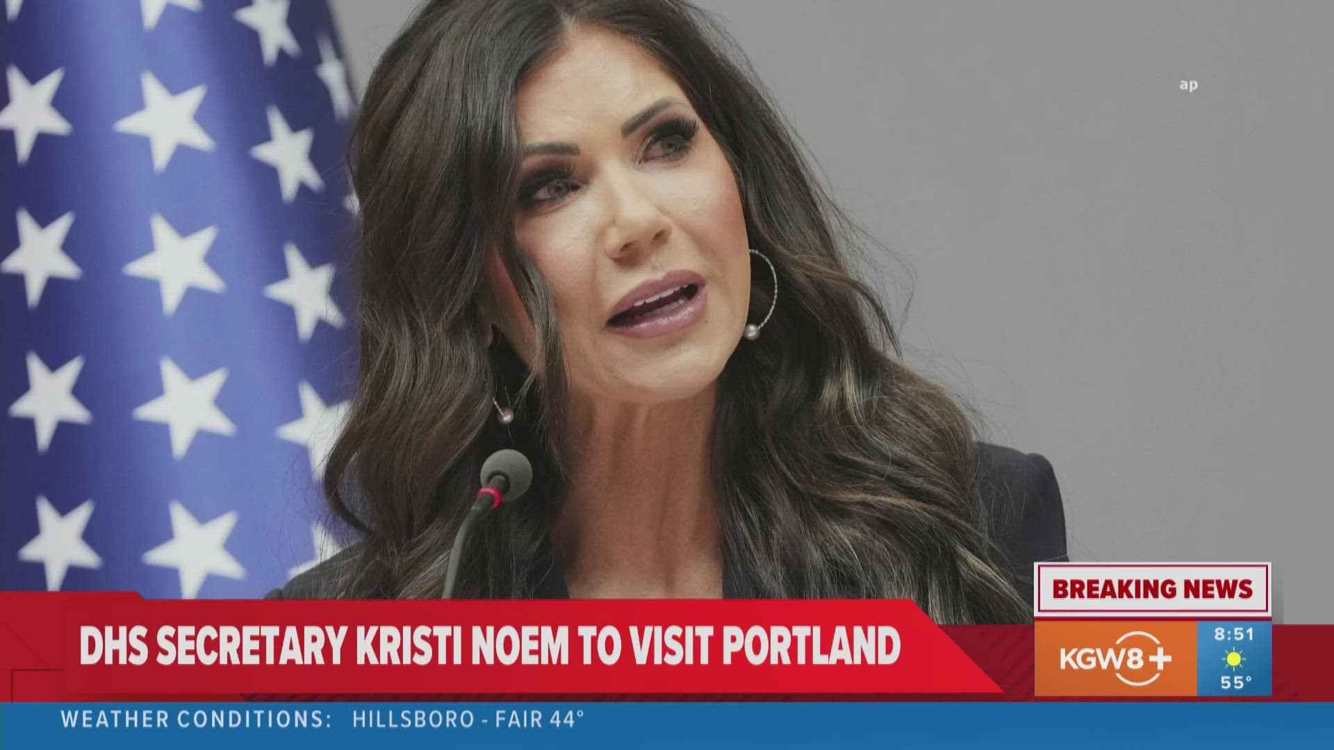 Kristi Noem to visit Portland amid ICE protests | kgw.com
