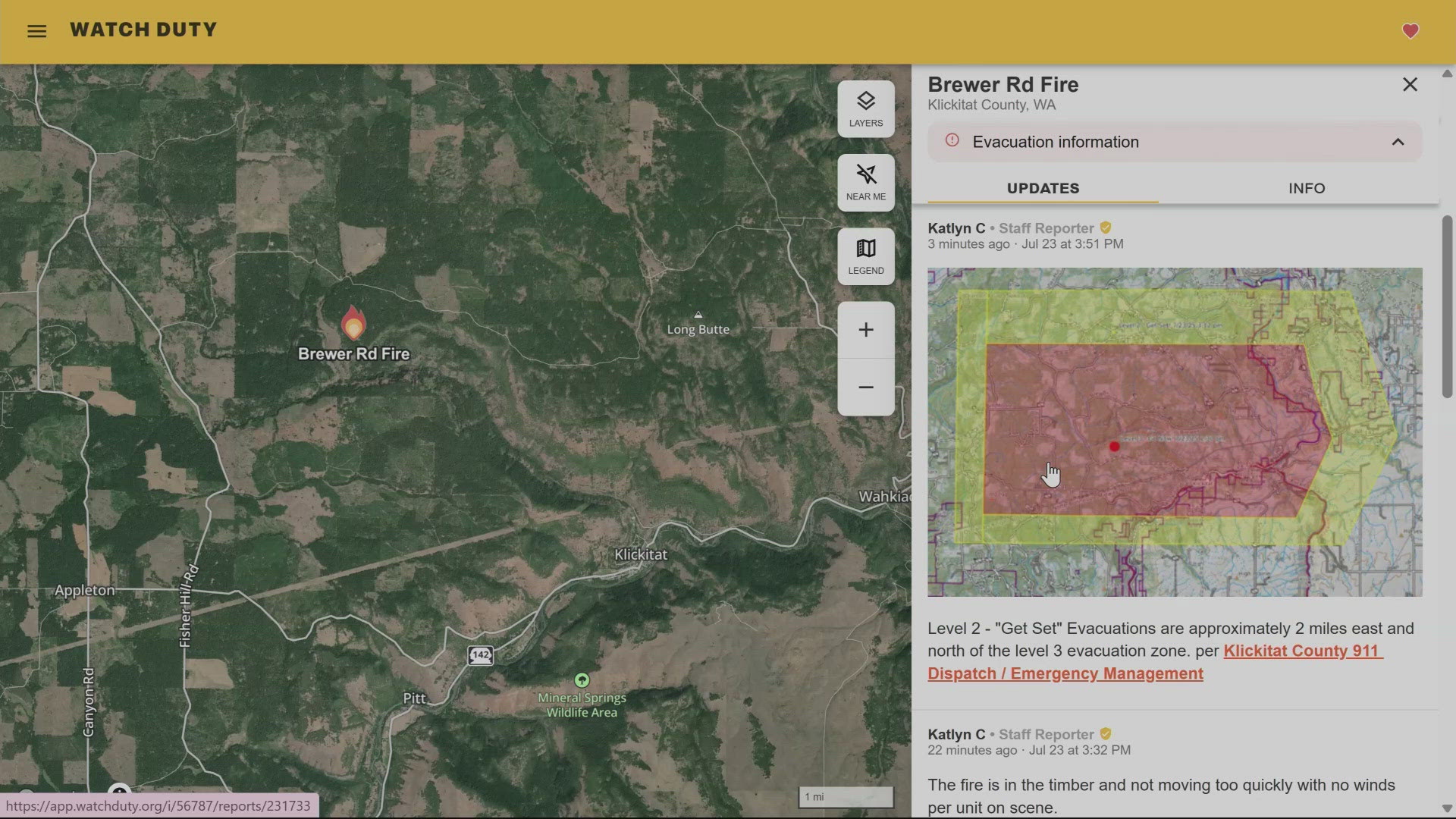 Level 3 evacuations issued for Klickitat, Wahkiacus due to brush fire | kgw.com