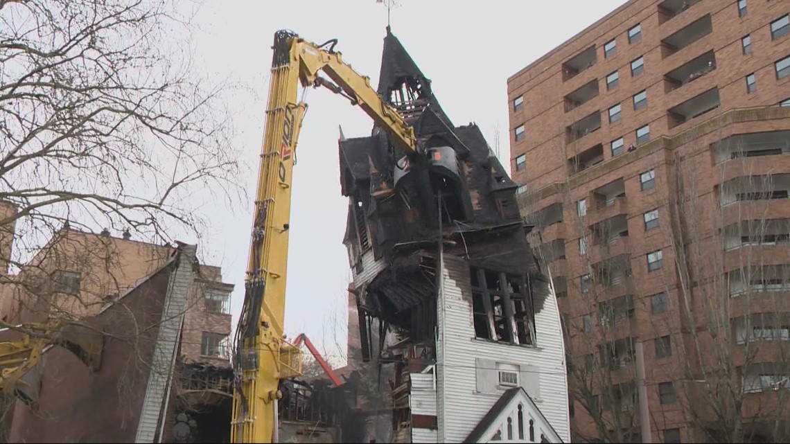 Downtown Portland church demolished after being destroyed in fire | kgw.com