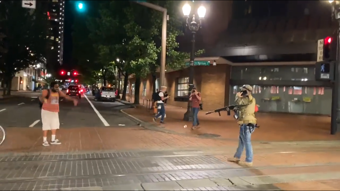 No arrests after violent clashes in downtown Portland | kgw.com